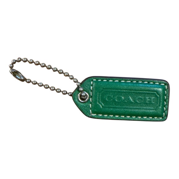 Coach | Accessories | Coach Green Leather Keychain | Poshmark